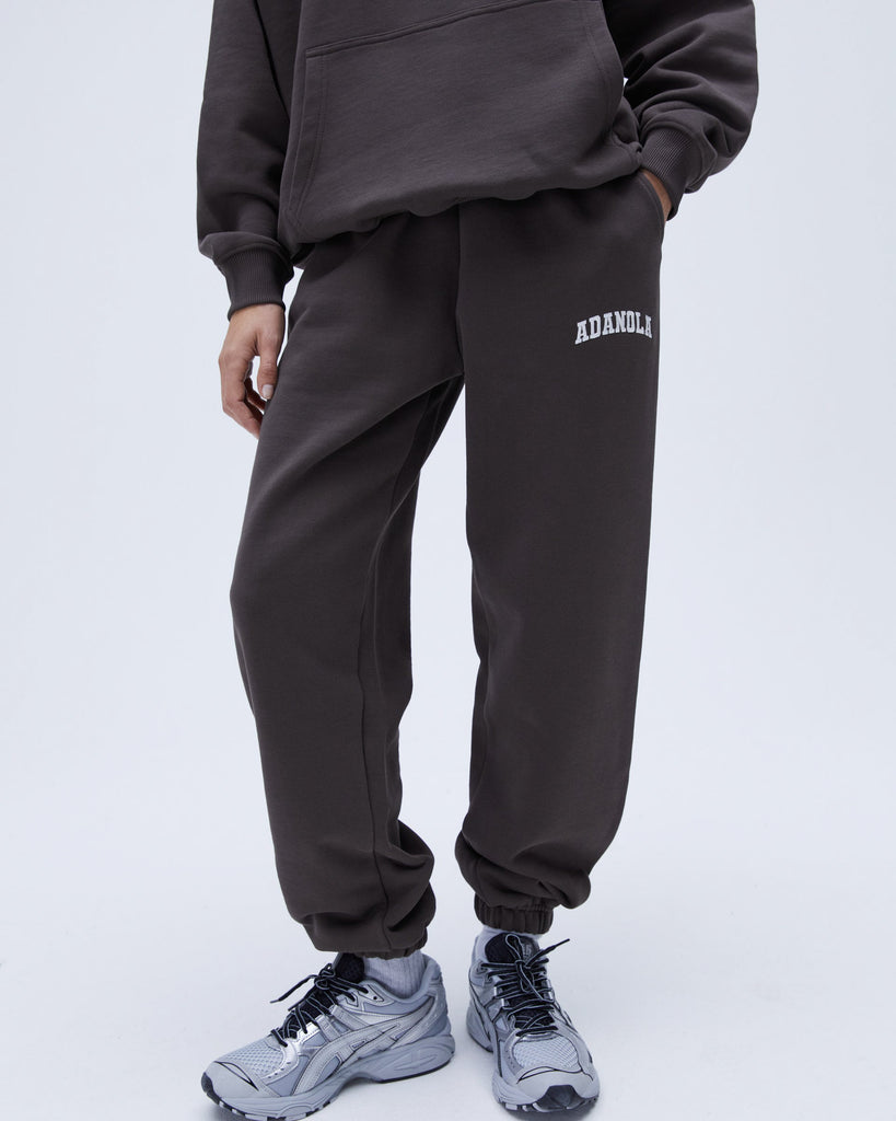 Women's Varsity Sweatpants - Coffee Bean | Adanola