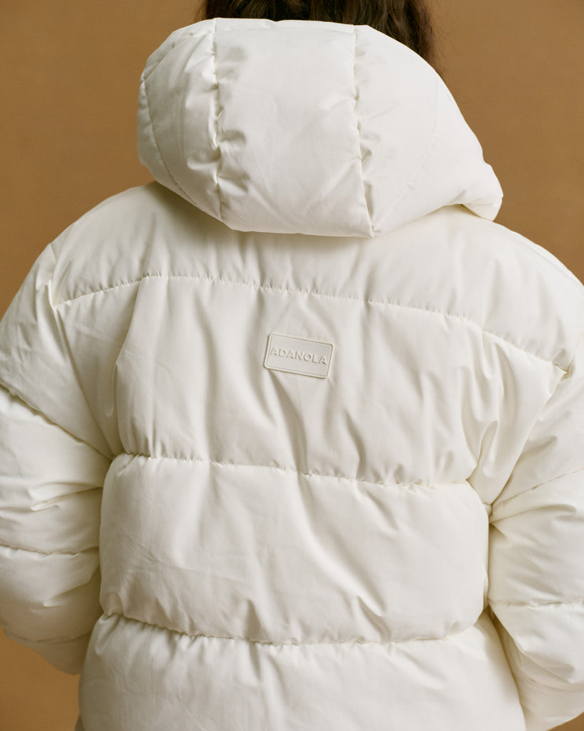Hooded Puffer Jacket - Marshmallow White