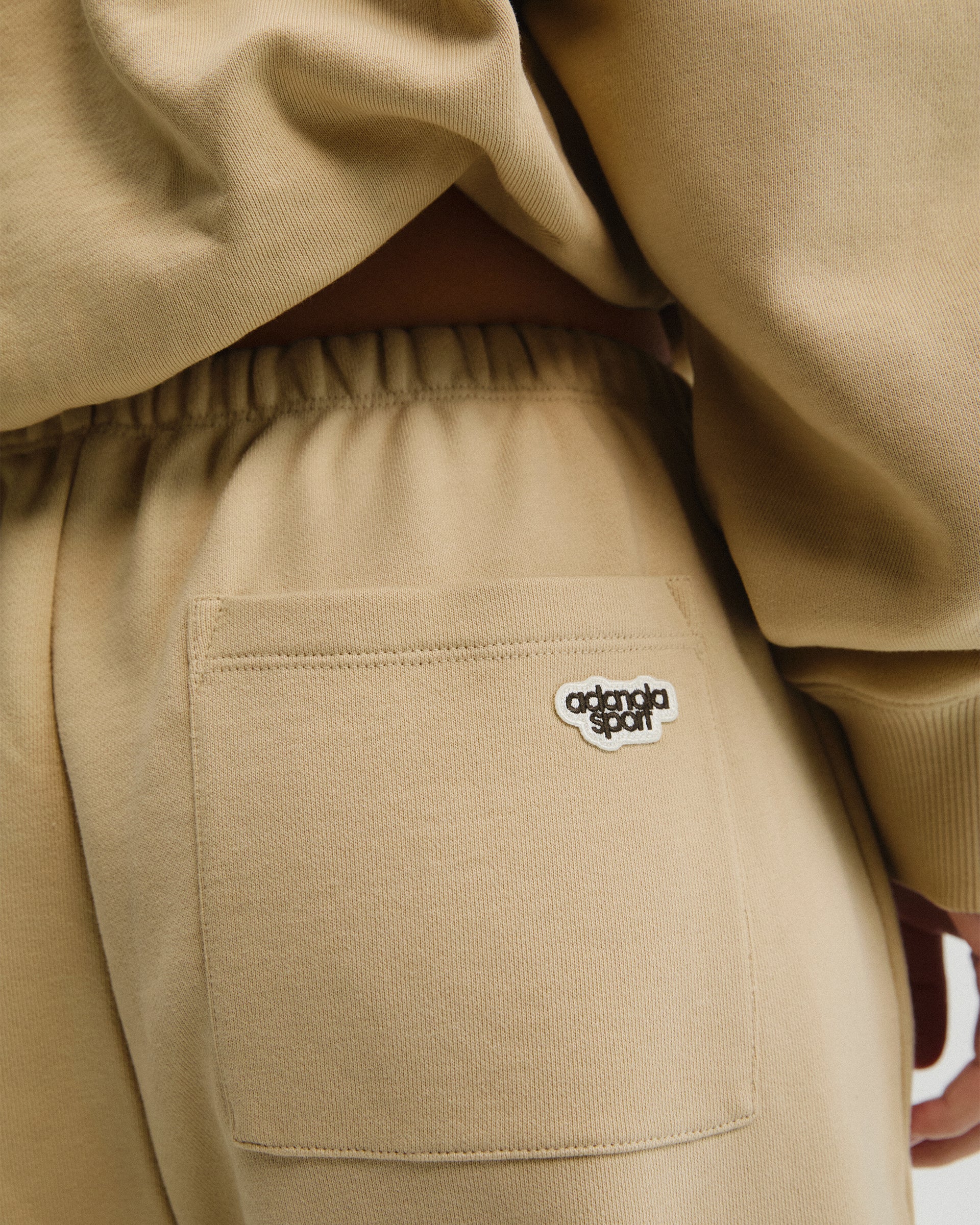 Pintuck Straight Leg Sweatpants - Caramel Beige – Adanola