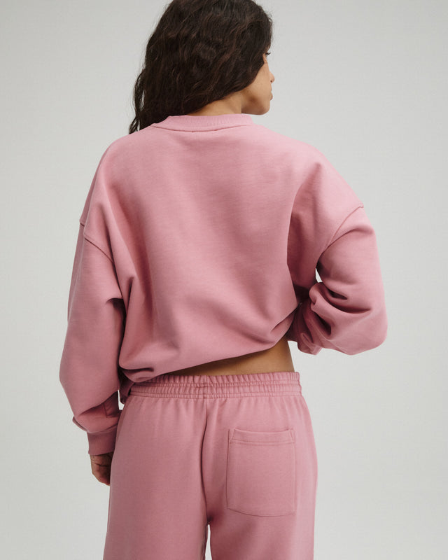 AS Chain Stitch Oversized Sweatshirt - Dusty Pink – Adanola