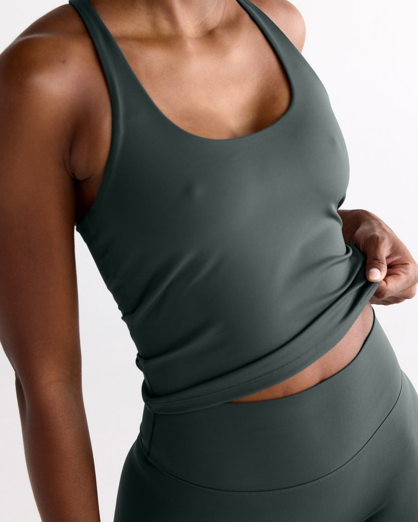 Ultimate Narrow Racer Back Tank - Sea Green – Adanola