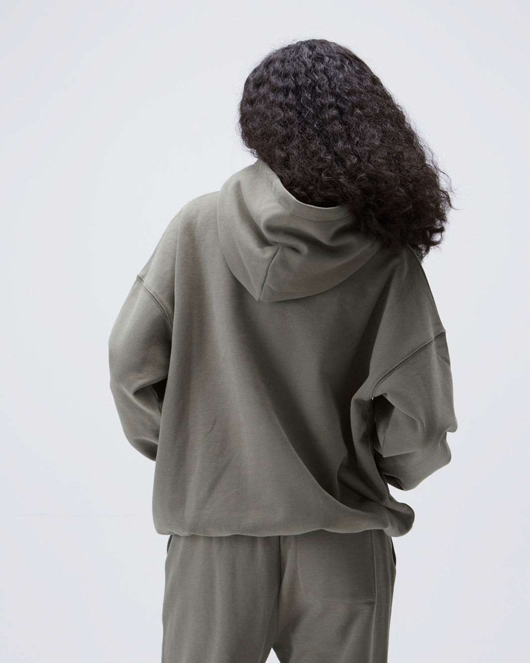 Women's Oversized 'ADA' Hoodie - Olive Green | Adanola