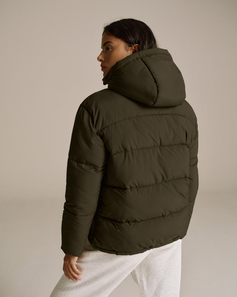 Matte Puffer Jacket - Fern Green