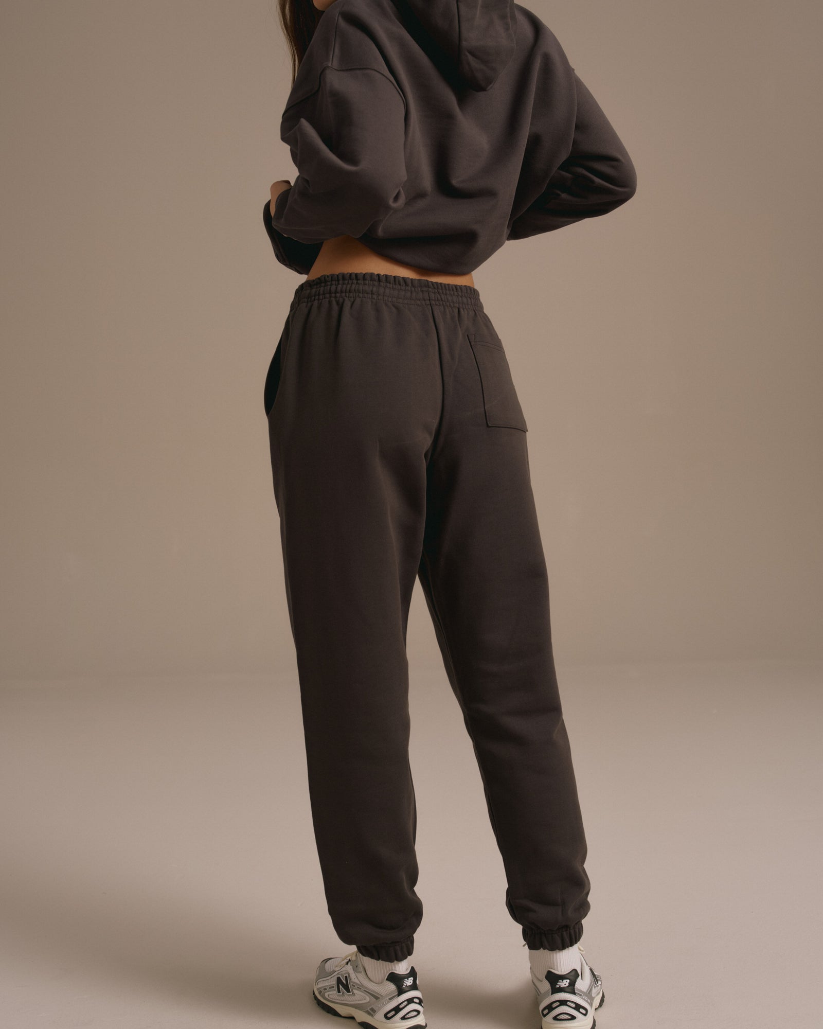 Women's Varsity Sweatpants - Washed Coffee Bean | Adanola – Adanola