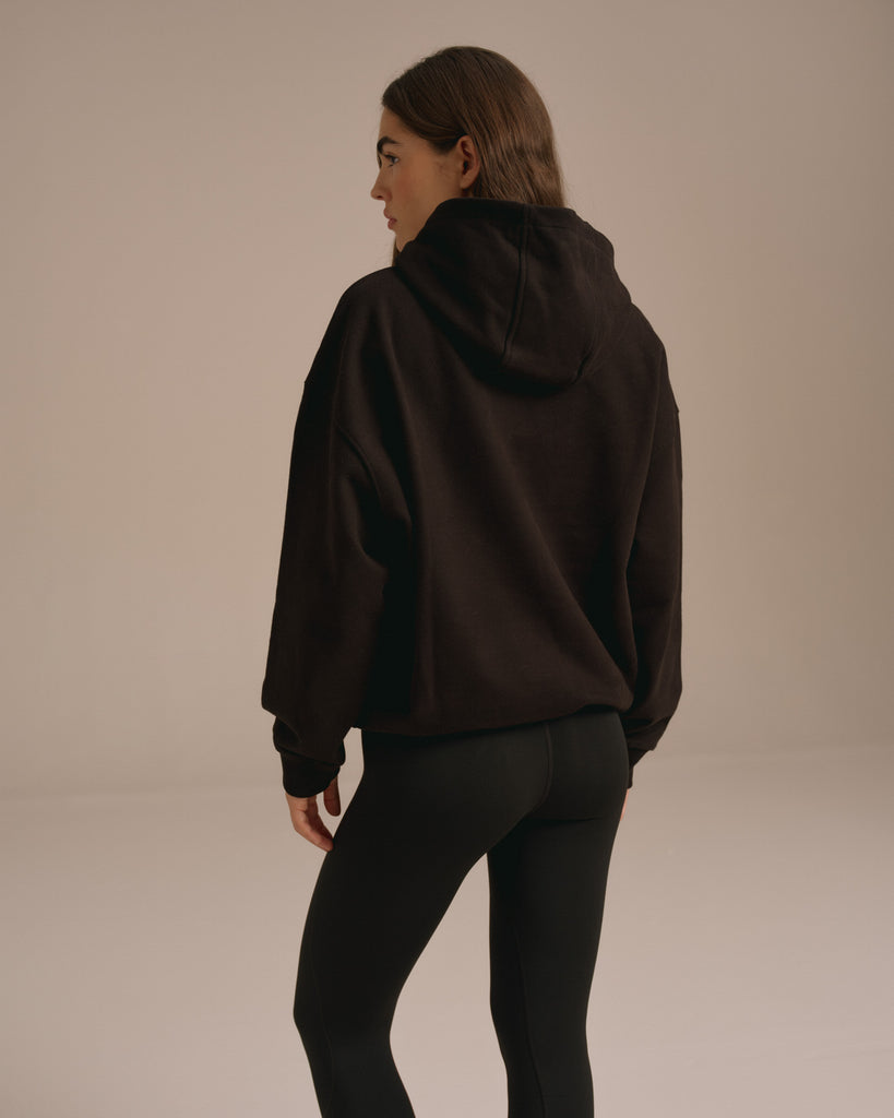 ADA Women's Oversized Black Hoodie | Adanola