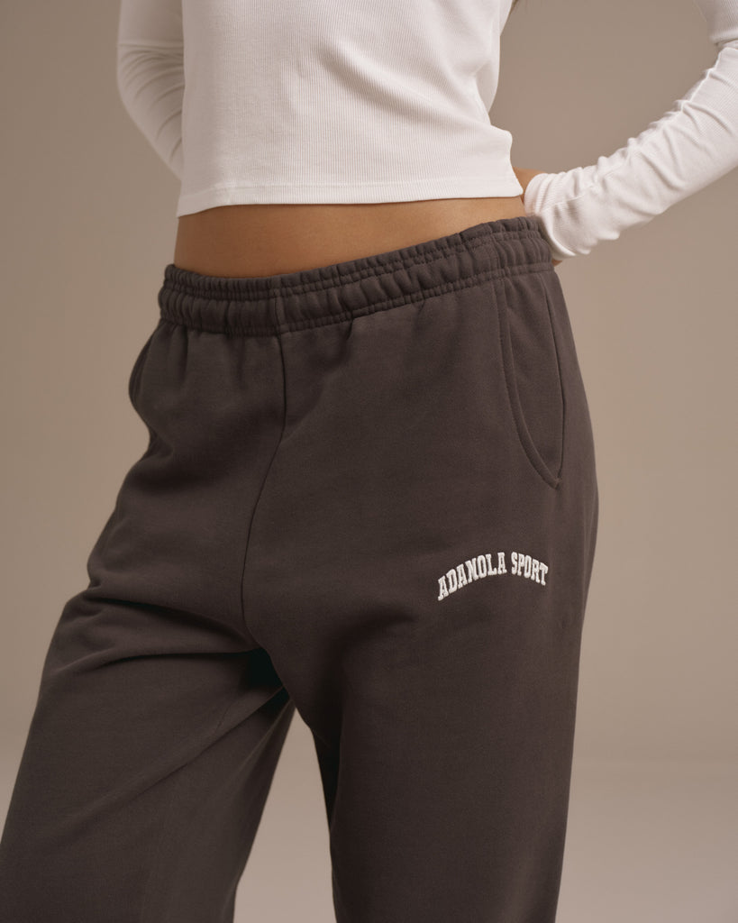 Women's 'AS' Jogger Sweatpants - Coffee Bean | Adanola