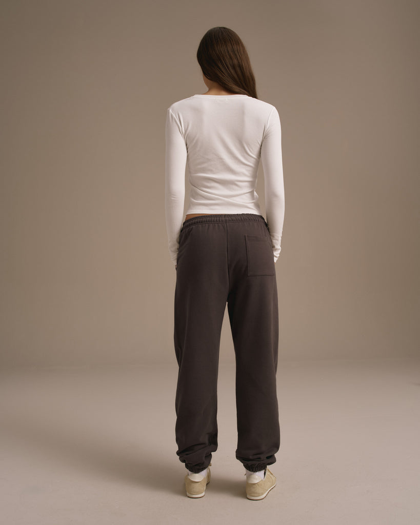 Women's 'AS' Jogger Sweatpants - Coffee Bean | Adanola