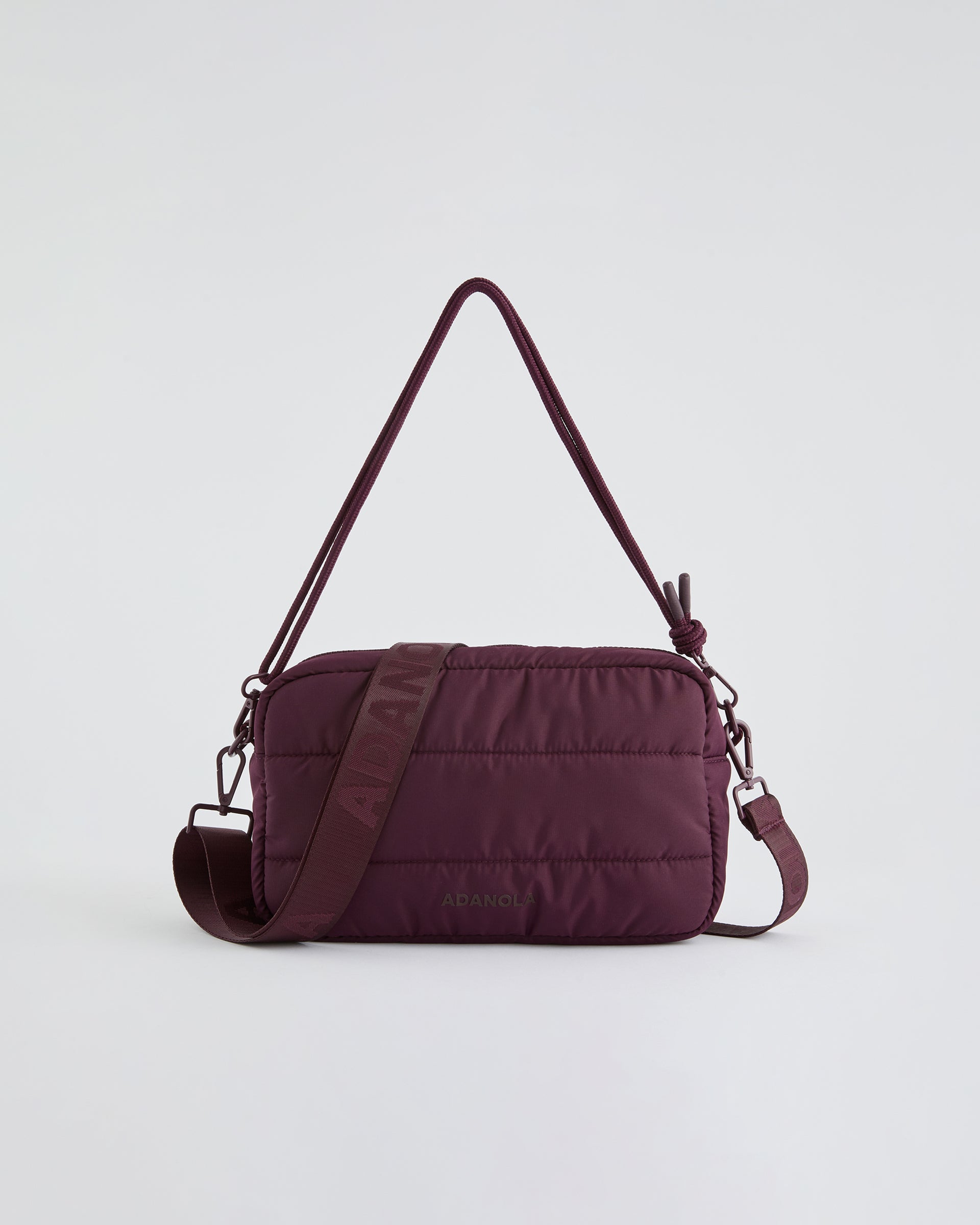 Branded Multi-Strap Bag - Dark Cherry – Adanola