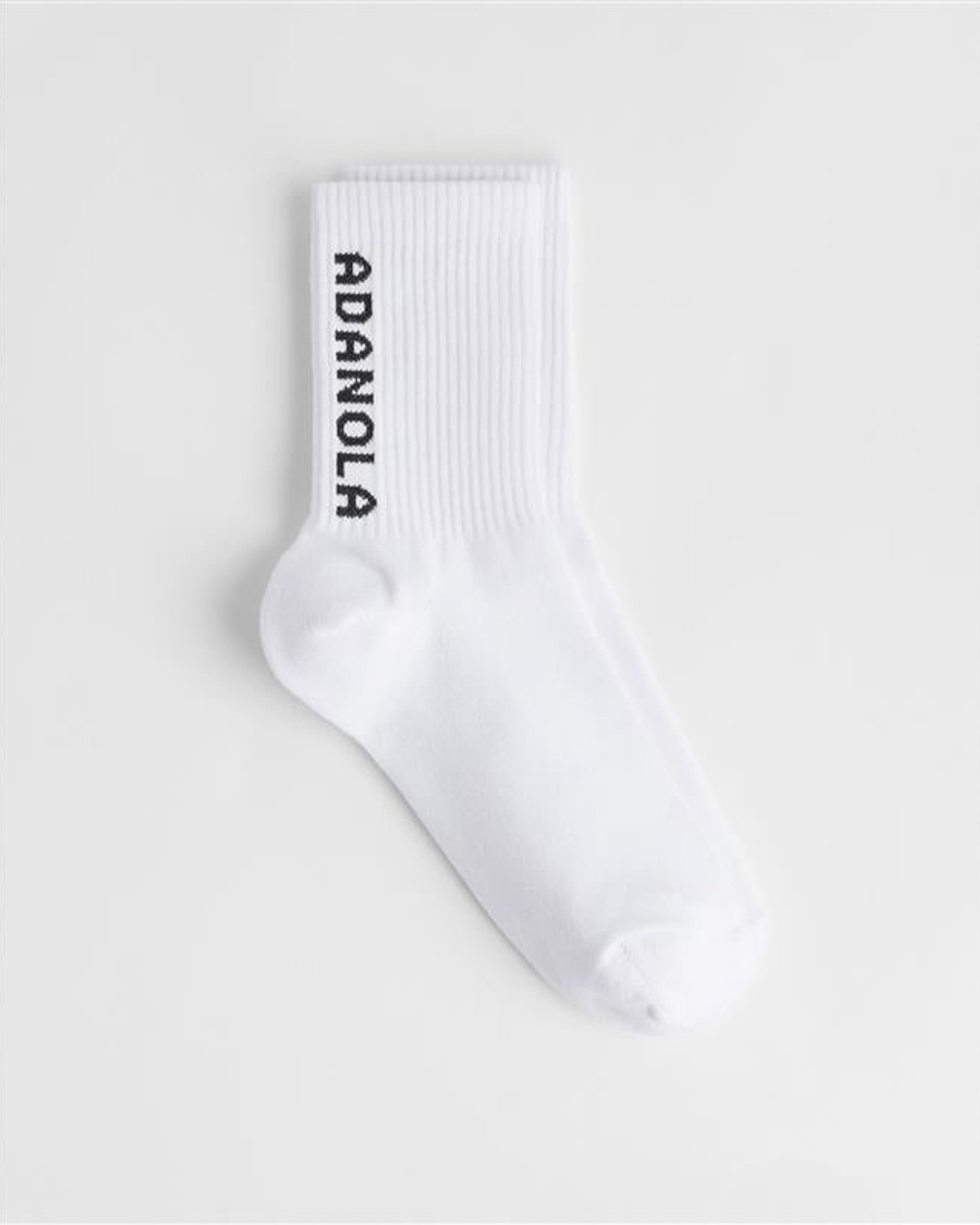 2 Pack Adanola Socks - White/Chacoal, Taupe/Charcoal