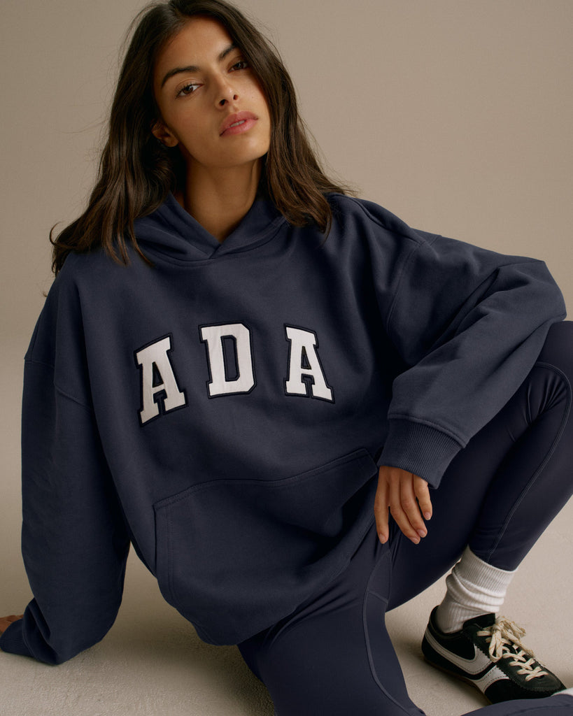 ADA Women's Oversized Blue Hoodie | Adanola