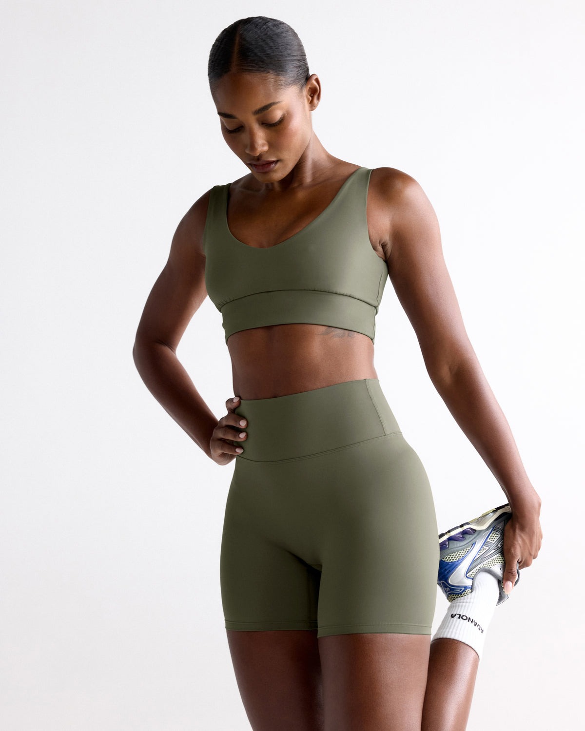 Women's Ultimate Crop Shorts - Green | Adanola – Adanola