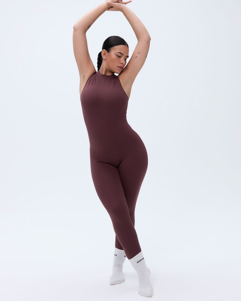 Ultimate Sleeveless Unitard - Burgundy